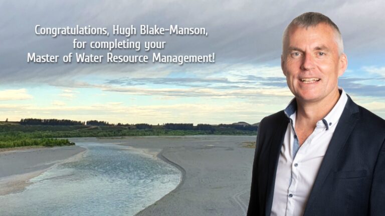 Congratulations, Hugh Blake-Manson, for Completing your Master of Water ...